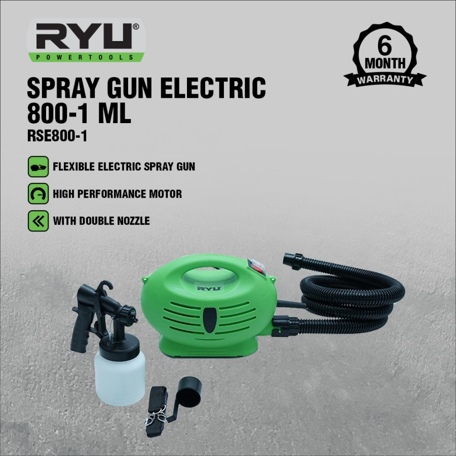 Jual RYU SPRAY GUN ELECTRIC 800-1 ML - SEMPROTAN CAT ELEKTRIK - TOOLS ...