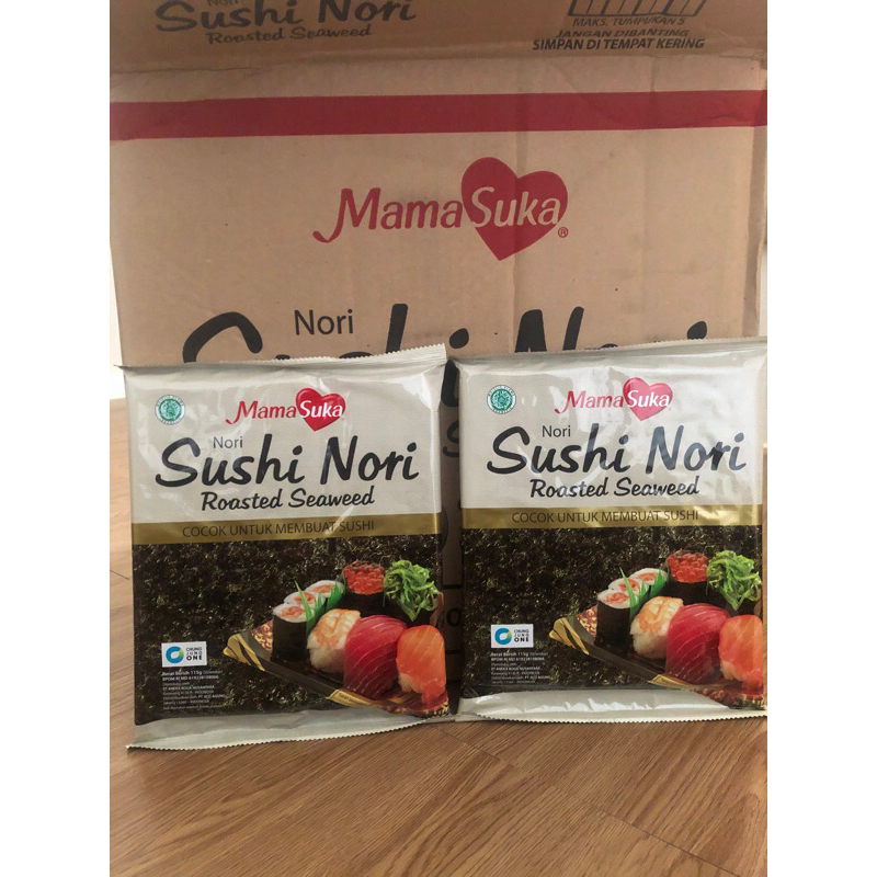 Jual Nori Sushi MamaSuka 50 lembar (115gr) | Shopee Indonesia