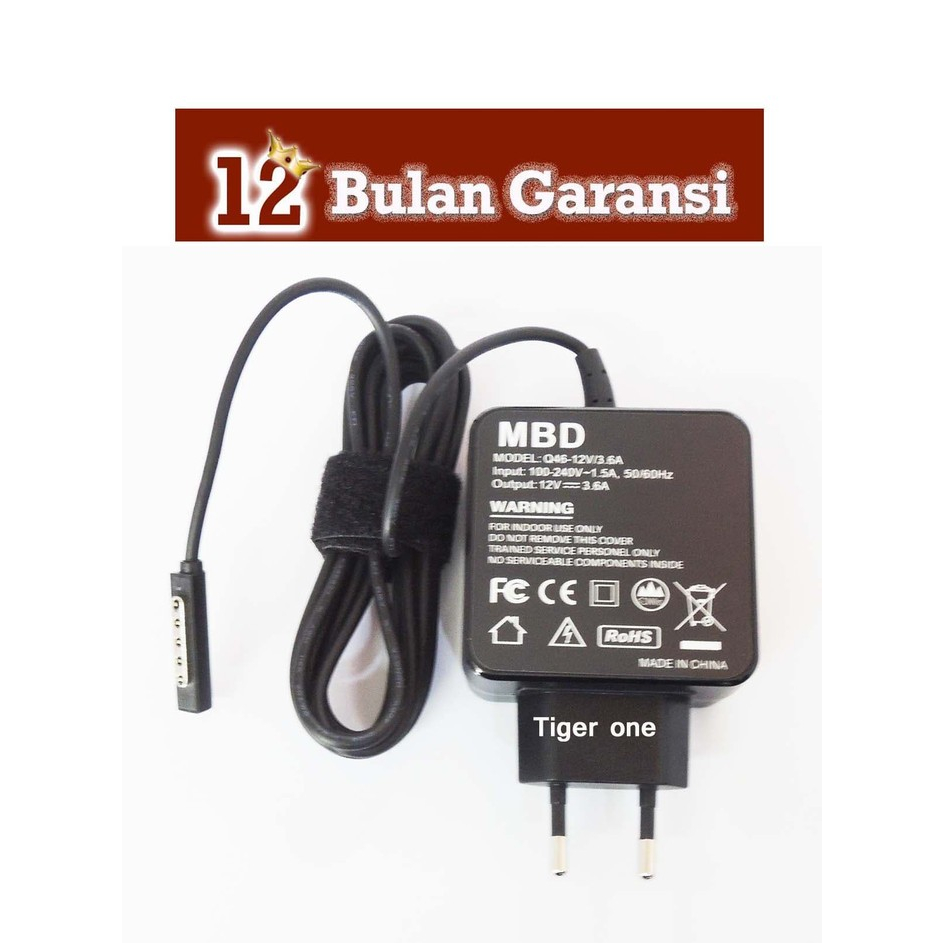 Jual Charger Adaptor Cocok Untuk Tablet PC Microsoft Surface Pro 1 ...