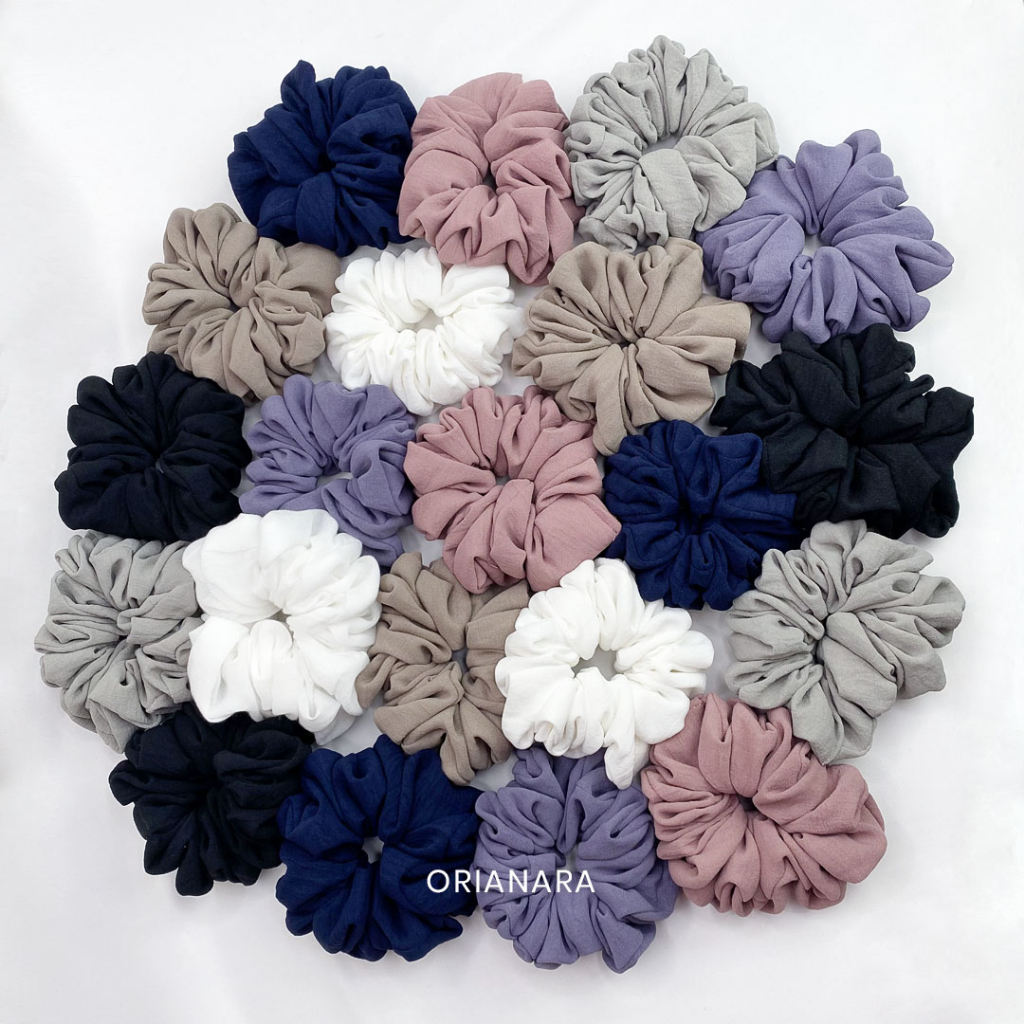Jual Orianara - Scrunchy Hijab Ikat Rambut anti pusing murah (Cepol ...