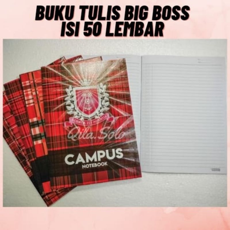 Jual BUKU TULIS BOXY SIDU BIG BOSS CAMPUS ISI 5O LEMBAR 1 BUKU(ORIGINAL ...