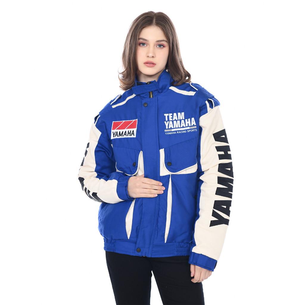 Jual Jaket Motor Pria Yamaha Racing Sports Vintage Full Bordir RX King Nouvo RX K Rxz Tiara F1zr ...