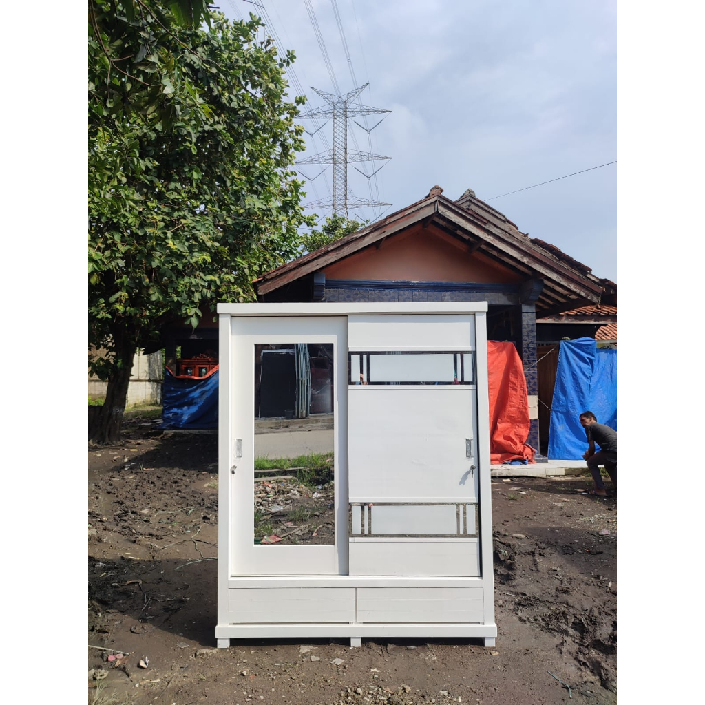 Jual Lemari pakaian bloktik 2 pintu jumbo | Shopee Indonesia