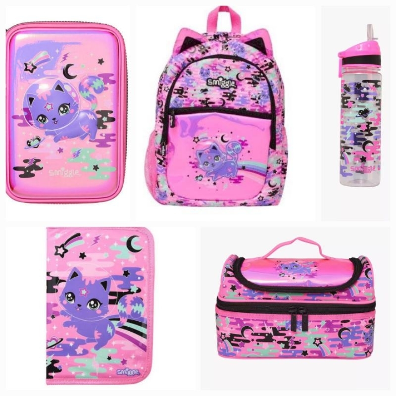 Jual Smiggle Kitty Faraway Set Backpack Lunchbag Pencil Case | Shopee ...