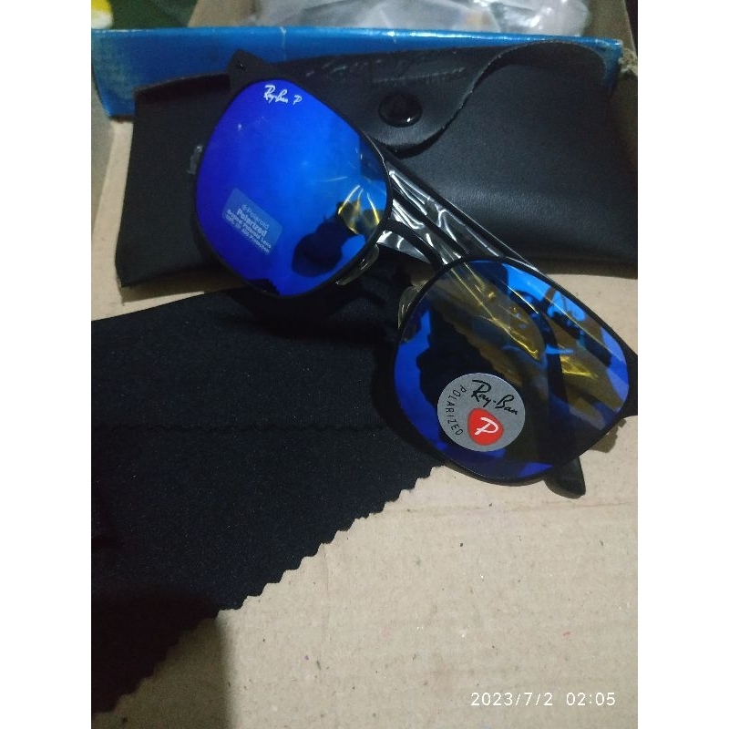 Jual kacamata pria polaroid lensa biru anti uv. | Shopee Indonesia