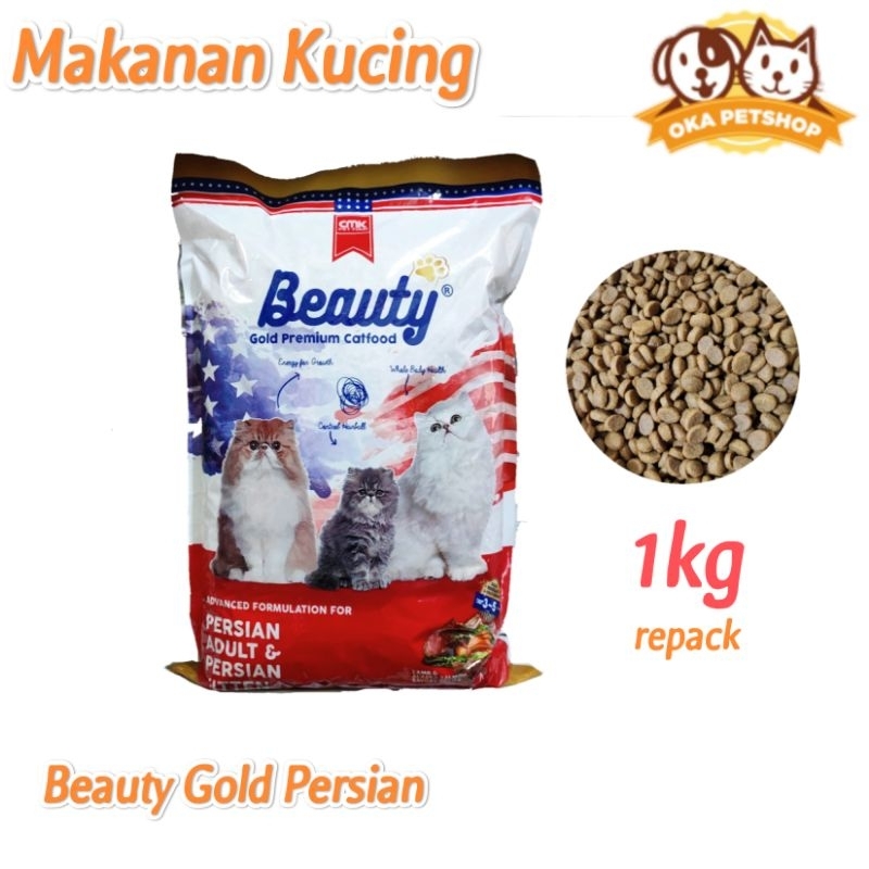 Jual Beauty Gold Persian Kemasan 1kg - Makanan Kucing Adult Kitten ...