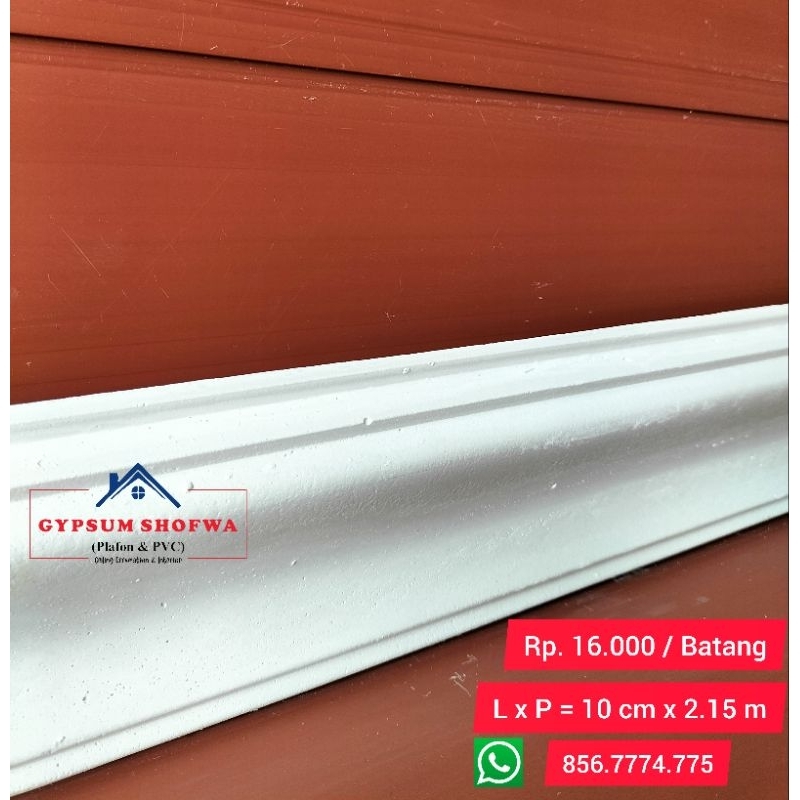 Jual Jabodetabek - List gypsum motif minimalis S polos 8cm, 10 cm, 12 ...
