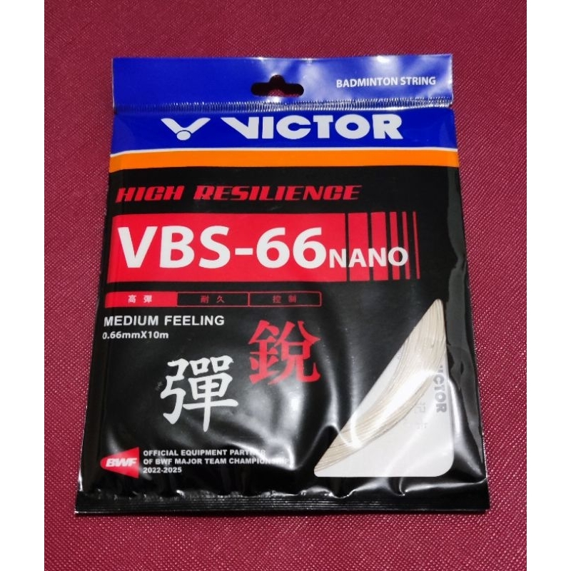 Jual SENAR BADMINTON VICTOR VBS 66 NANO HIGH RESILIENCE ORIGINAL ...