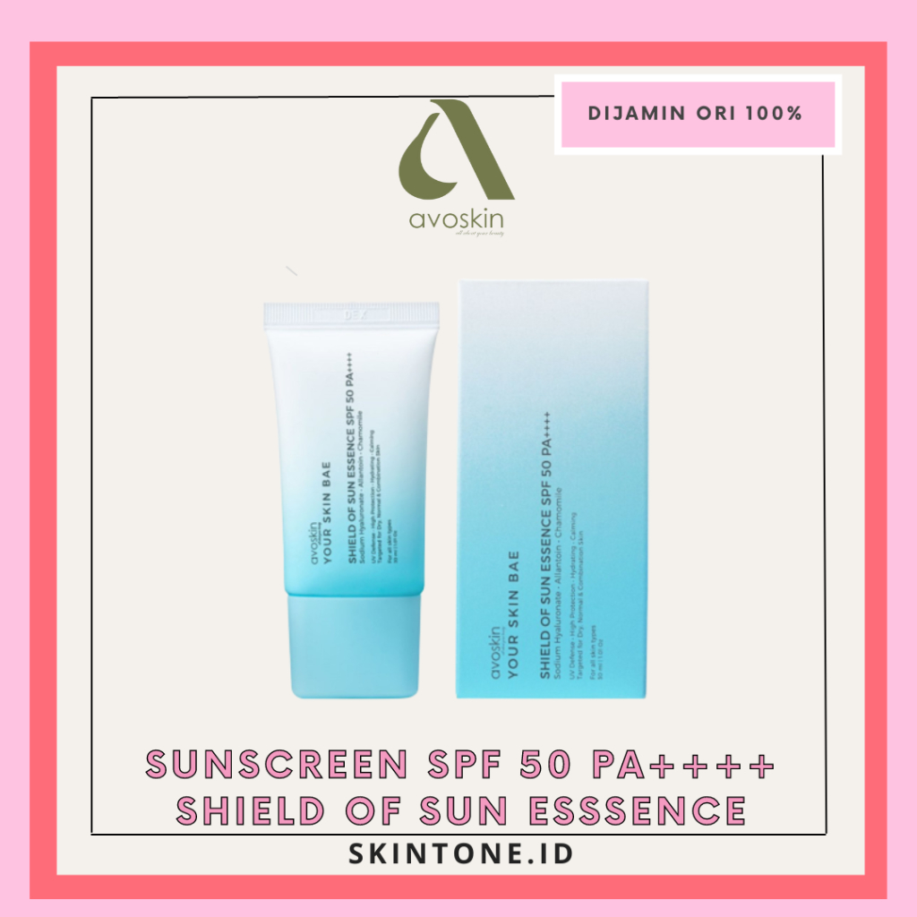 Jual AVOSKIN Sunscreen YSB Shield of Sun SPF 50 PA++++ 30ml Your Skin ...
