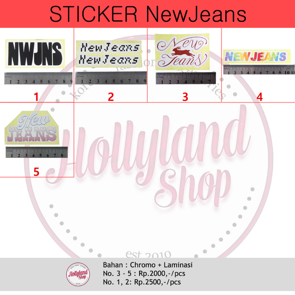 Jual Sticker satuan NewJeans New Jeans Logo | Shopee Indonesia
