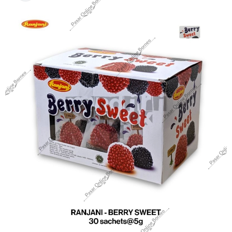 Jual Permen Kenyal Berry Sweet isi 30pcs x 5gr | Shopee Indonesia