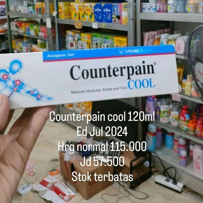 Jual Counterpain cool 120ml counterpain cool 15 gr+15gr dan 60 gr+ 60 ...