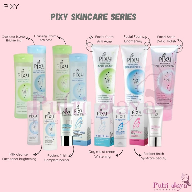 Jual PIXY Skincare Series | Facial Foam/Cleansing Express/Moisturizer ...