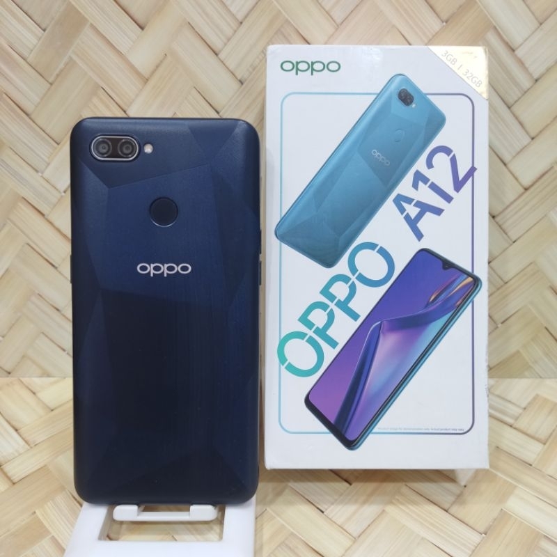 Jual Oppo A12 4/64 GB 3/32 GB Handphone Second Fullset Batangan ...