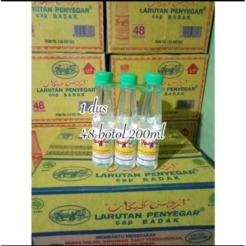 Jual Larutan penyegar cap Badak 200ml X 48 botol | Shopee Indonesia