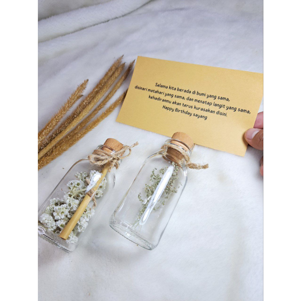 Jual message in bottle custom / kado unik botol custom pesan lucu ...