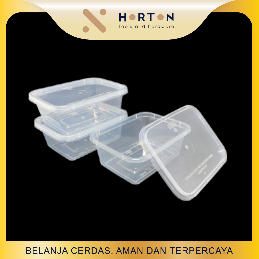 Jual Kotak Makan Plastik / Thinwall / Food Container Persegi panjang ...