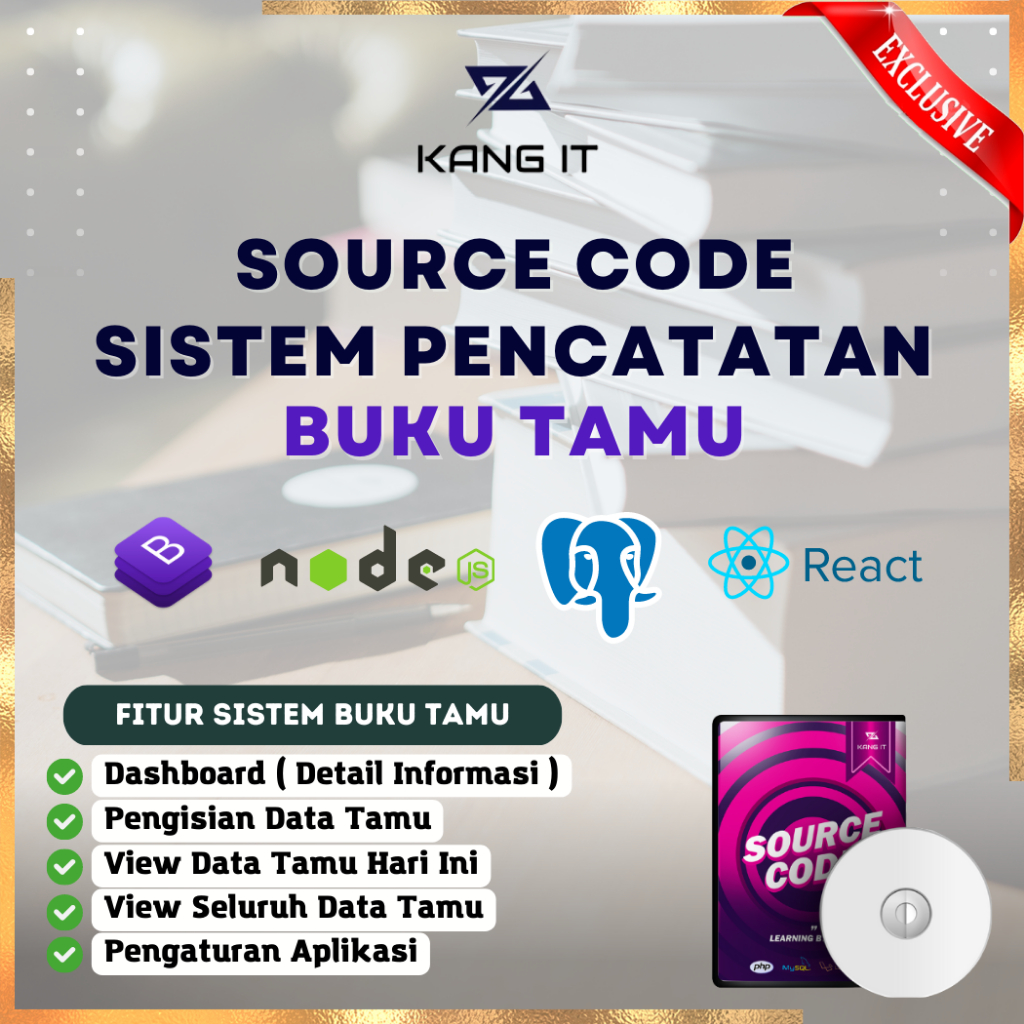 Jual Source Code Sistem Pencatatan Buku Tamu Aplikasi Pendataan Digital ...