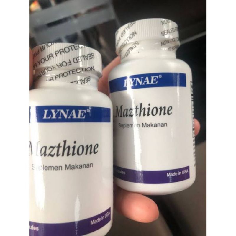 Jual Mazthione original lynae suplemen kecantikan pemutih seluruh badan glutathione resmi Bpom ...