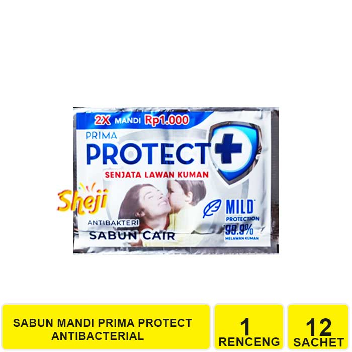 Jual 1 RENCENG ISI 12 SACHET SABUN MANDI PRIMA PROTECT+ (2X6ML ...