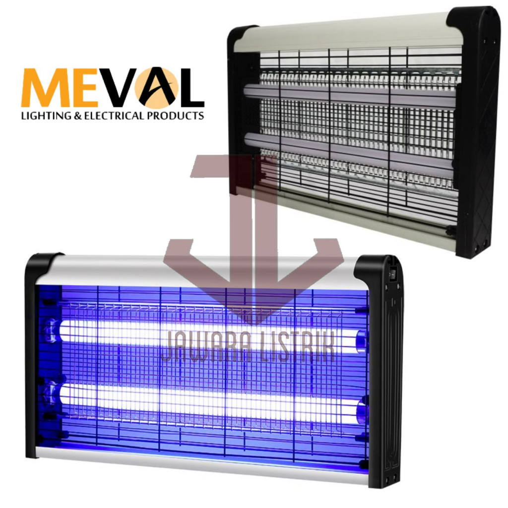 Jual MEVAL INSECT KILLER PEMBUNUH NYAMUK LAMPU LED UV 2 X 6 WATT MI1 ...