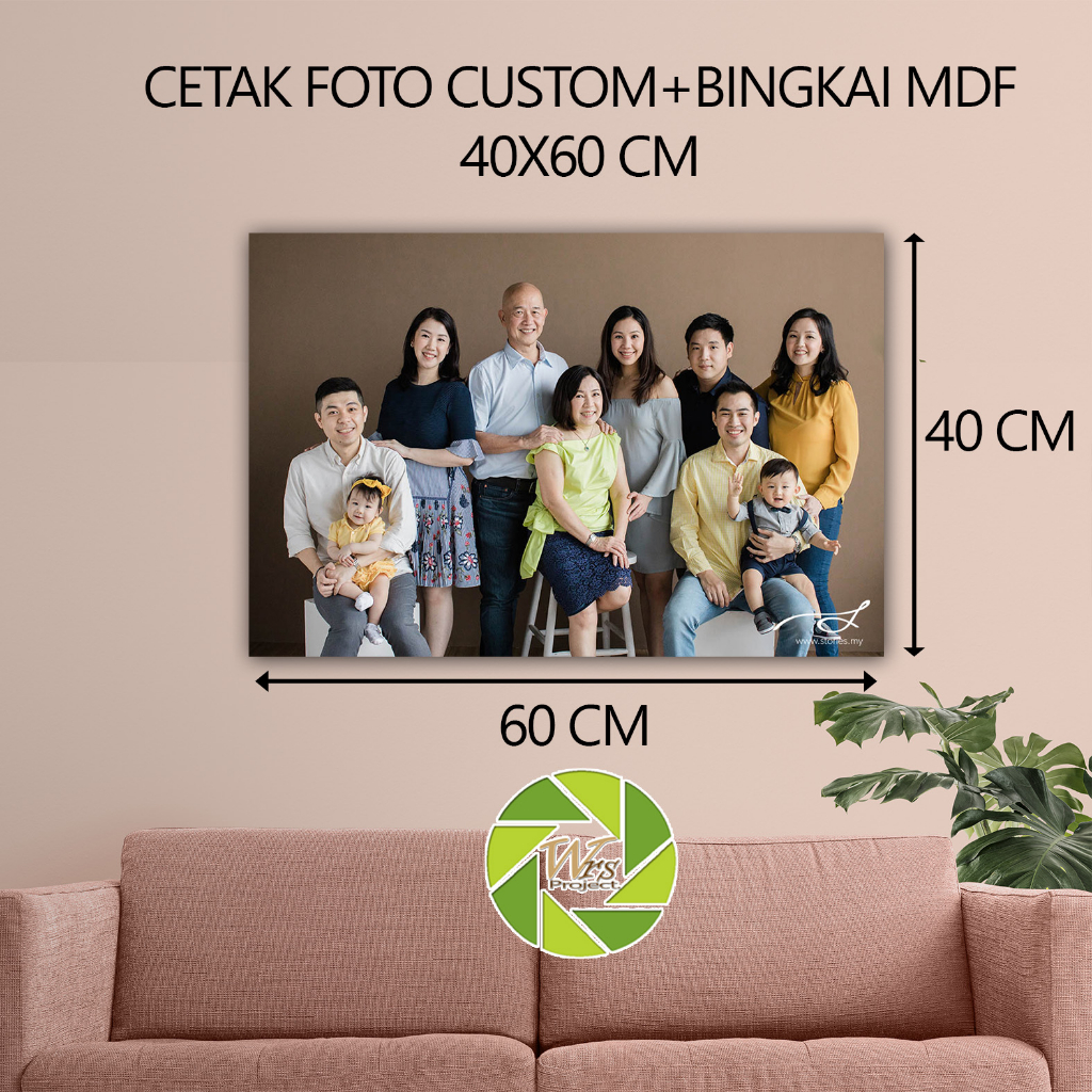 Jual CETAK FOTO BINGKAI UKURAN 40X60 CM HARGA TERJANGKAU | Shopee Indonesia