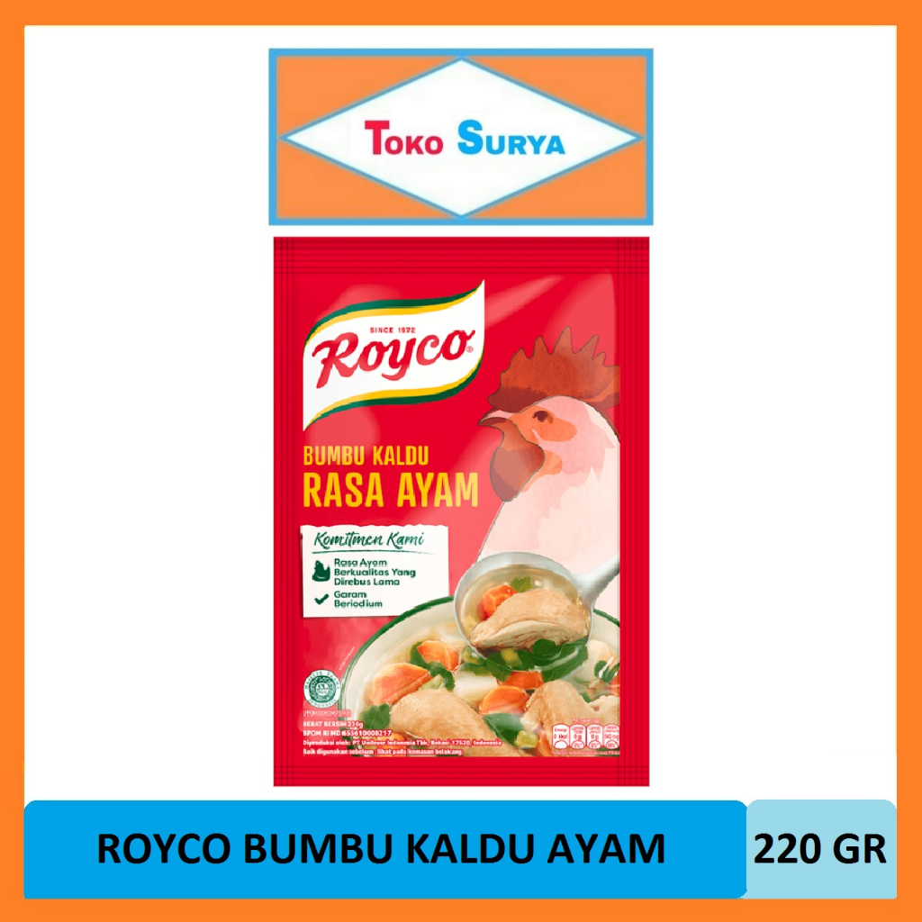 Jual Royco Bumbu Kaldu Rasa Ayam 220 Gr | Shopee Indonesia
