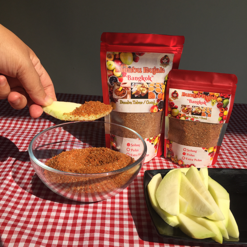 Jual Bumbu Rujak Bangkok 200 Gr Halal - Cocol Pedas Asinan Mbok Centil ...