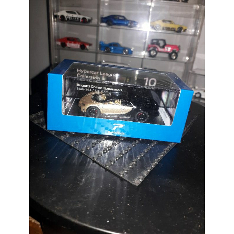 Jual diecast poster cars 1/64 bugatti chiron black gold | Shopee Indonesia