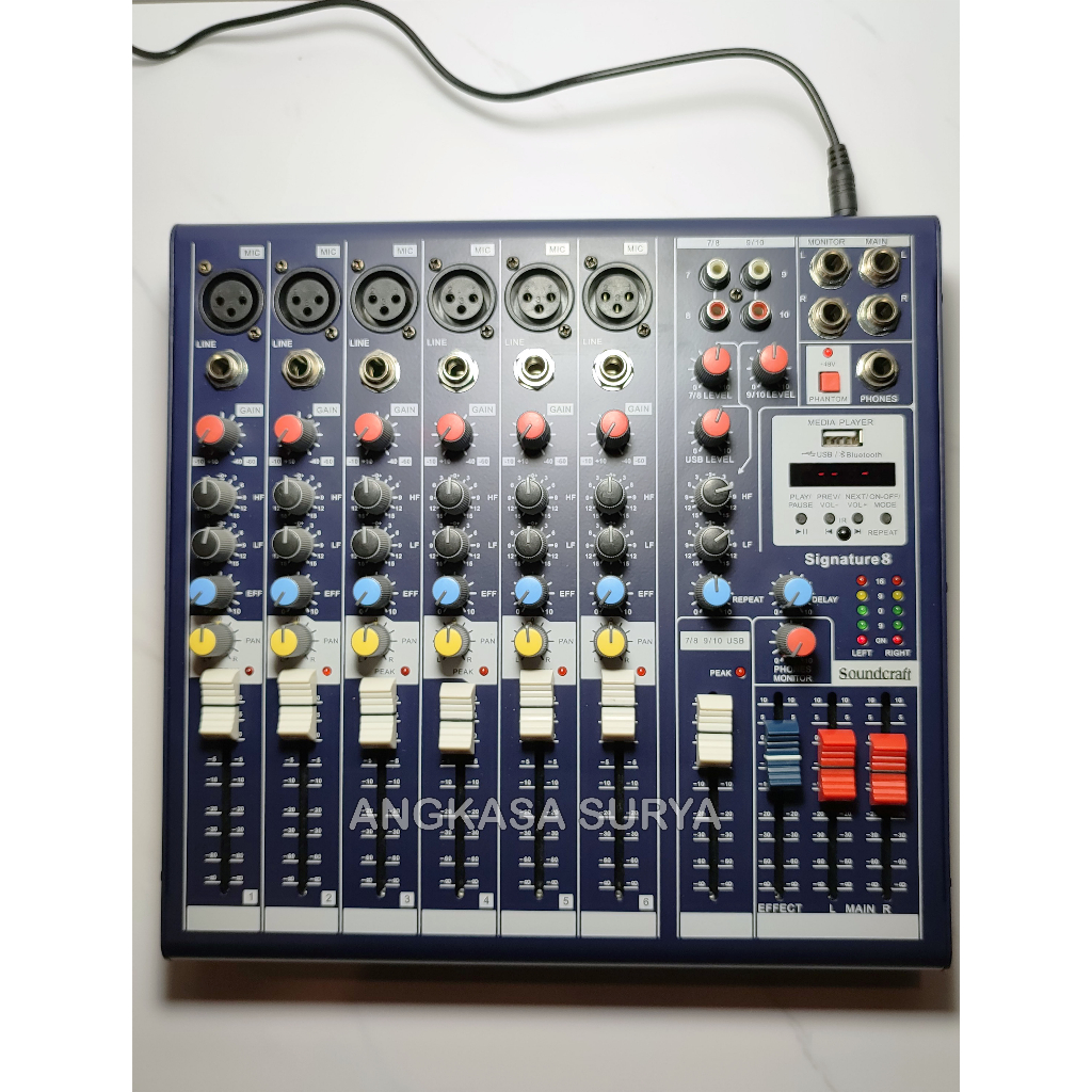 Jual Mixer Soundcraft Signature 8 / Signature8 / 8 Channel Mixer USB ...