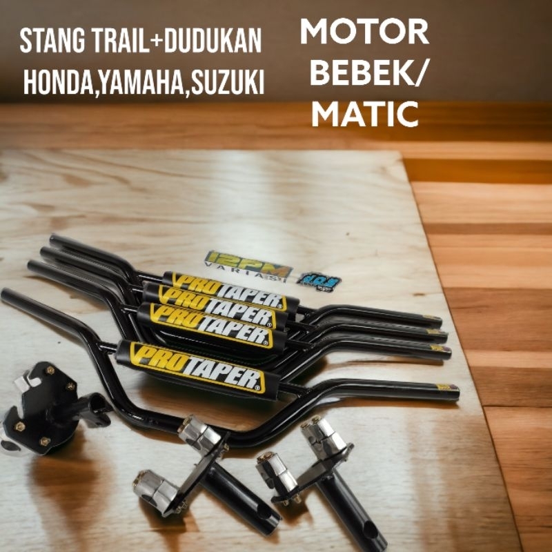 Jual SATU PAKET! stang trail+dudukan untuk motor bebek/matic honda ...