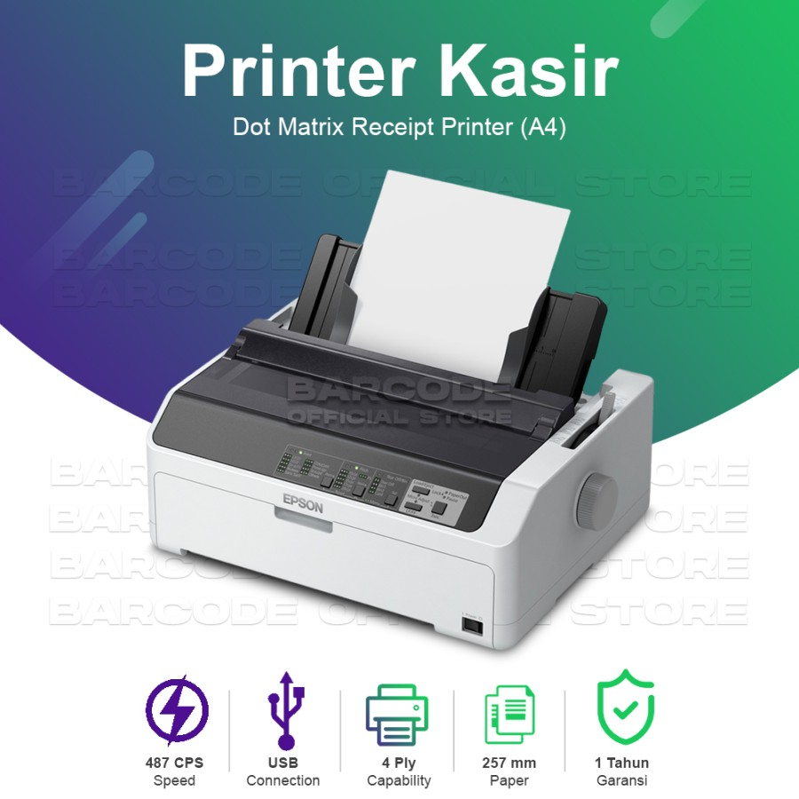 Jual Epson LQ 590II Printer Dot Matrix Nota NCR Ukuran 257 mm 4 Rangkap ...