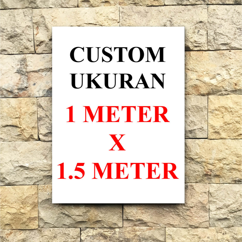 Jual Poster Custom Desain Sesuai Request Ukuran 100 cm ( 1 meter ) x 150 cm (1.5 meter) | Shopee ...