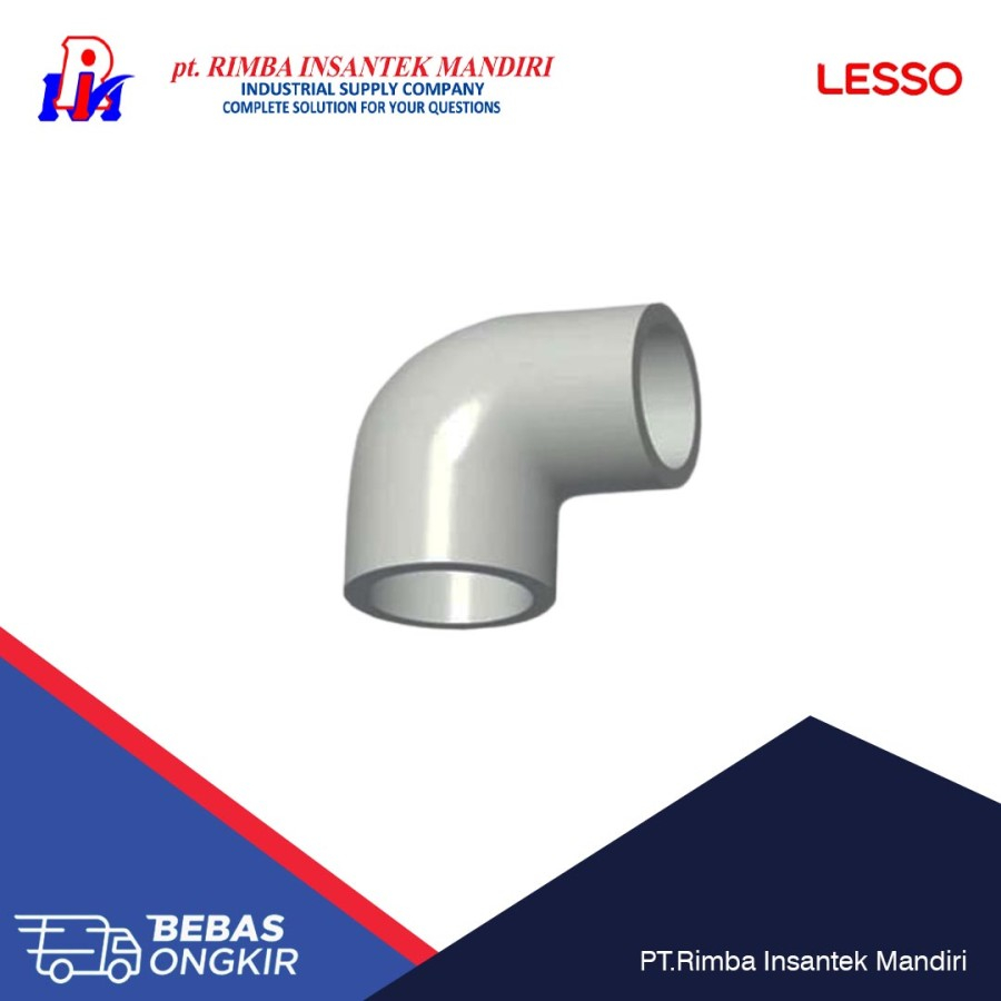 Jual Elbow 90 Derajat PVC Conduit 20MM Lesso | Shopee Indonesia