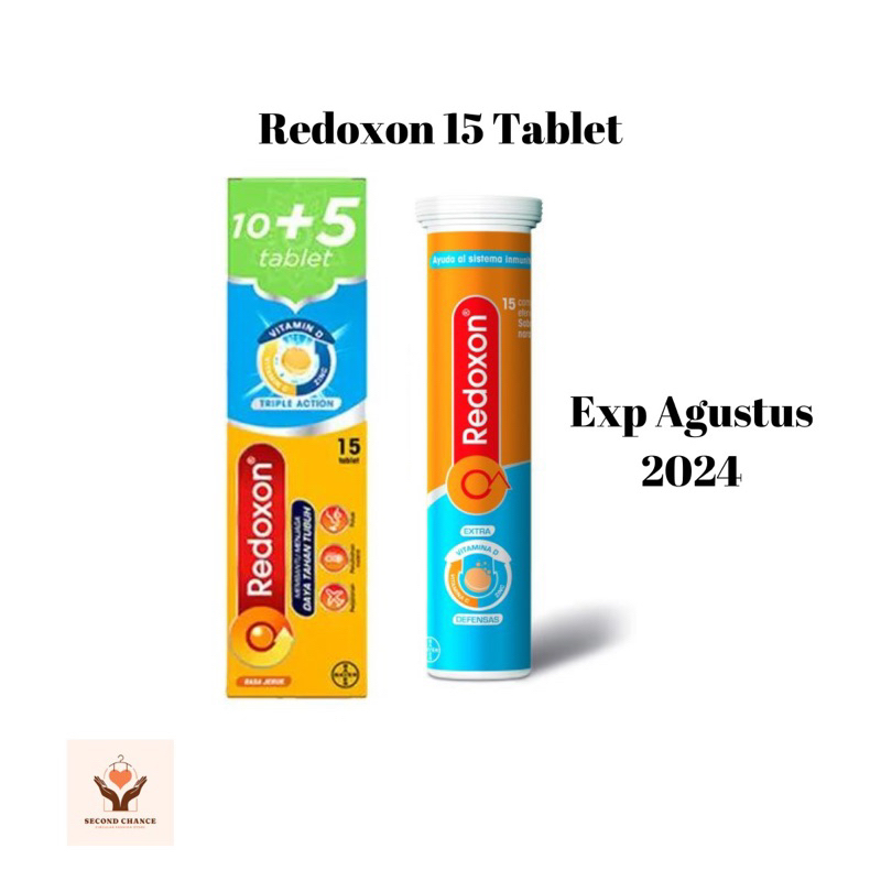 Jual Redoxon Vitamin C + Zinc rasa jeruk 15 Tablet | Shopee Indonesia