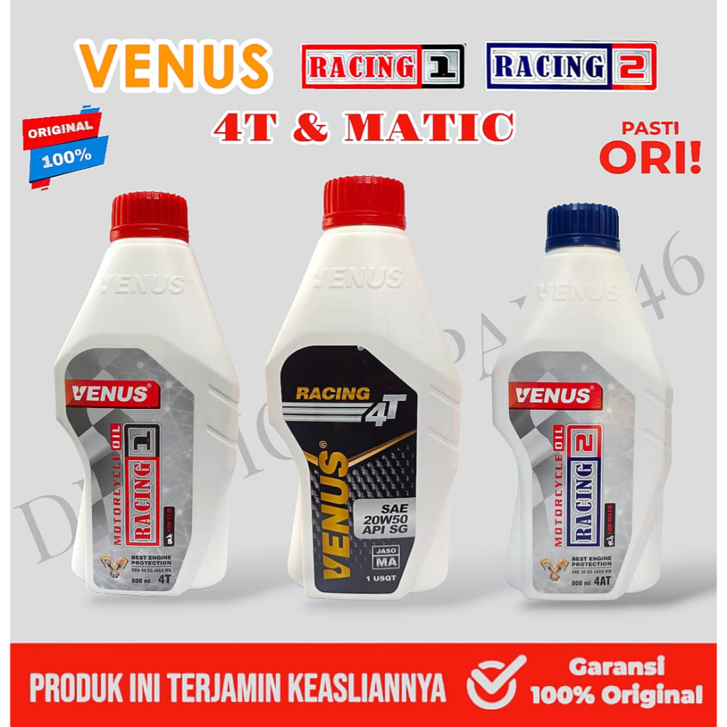 Jual Oli Venus Racing 1 - 2 & Venus Racing 4T - Original 100% ASLI ...