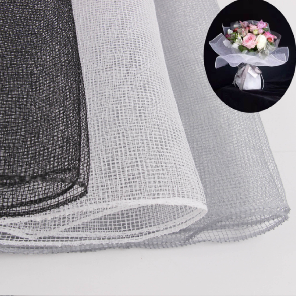 Jual Kertas Wrap Buket Bunga Jaring 1Roll Abu | Shopee Indonesia