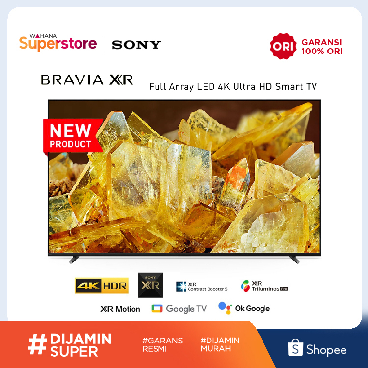 Jual Sony X90L Series LED BRAVIA XR 4K Ultra HD HDR Full Array Smart TV ...