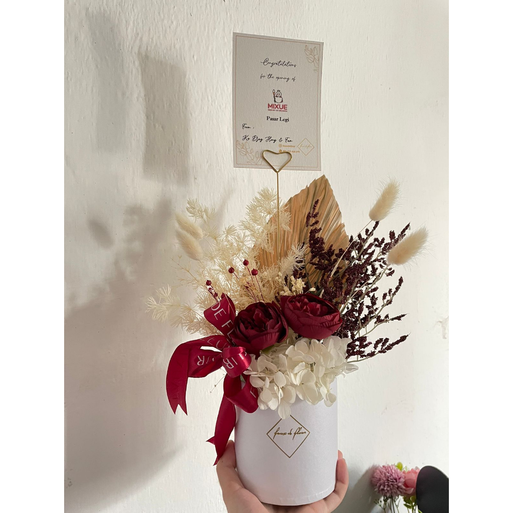 Jual flower box, bunga box, bunga wisuda, bunga opening, bunga kado ...