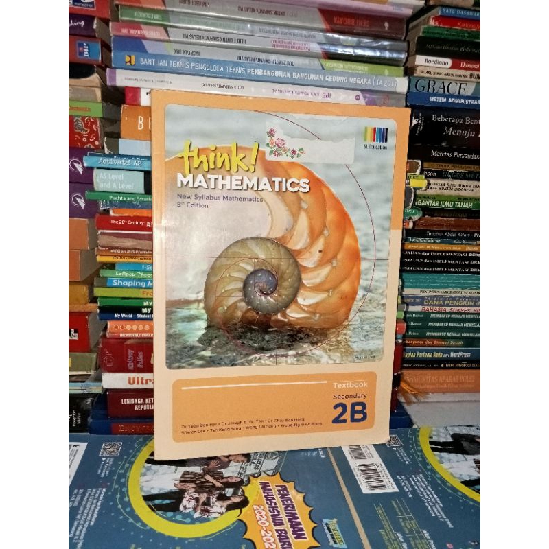 Jual original buku think mathematics textbook secondary 2b 8th edition ...