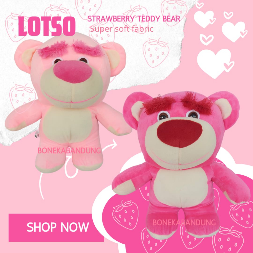 Jual boneka beruang lotso medium pink | Shopee Indonesia