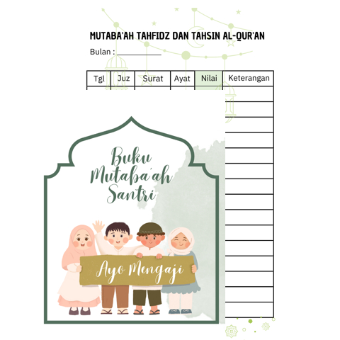 Jual Buku Mutaba'ah | Buku monitoring | Buku Ngaji TPA | buku mutaba'ah ...