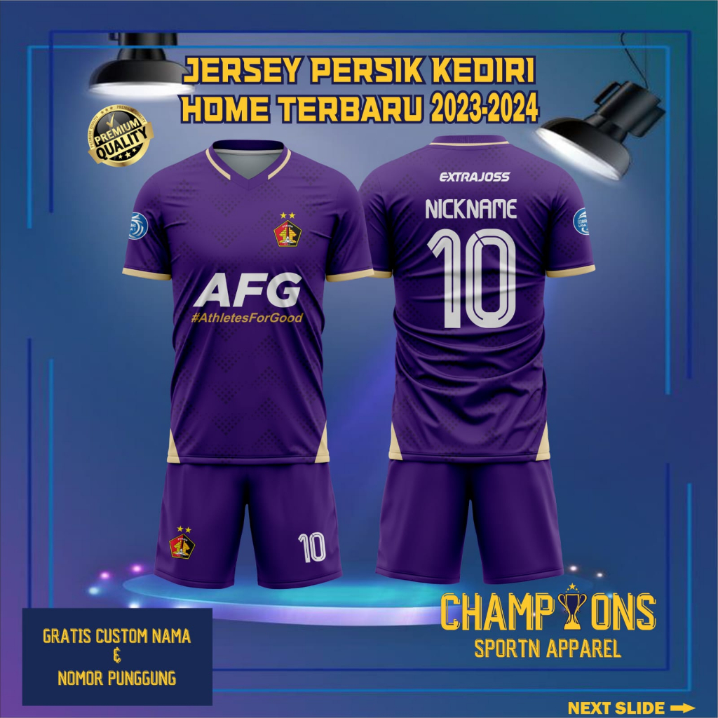 Jual Jersey Klub PERSIK KEDIRI HOME Terbaru 2023-2024 Liga 1 INDONESIA ...