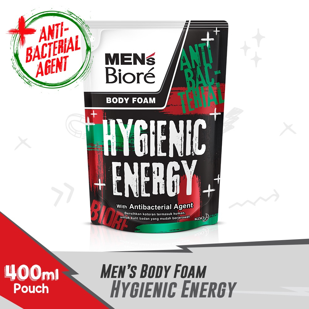 Jual Men's Biore Sabun Mandi Cair Untuk Pria Hygienic Energy Anti ...