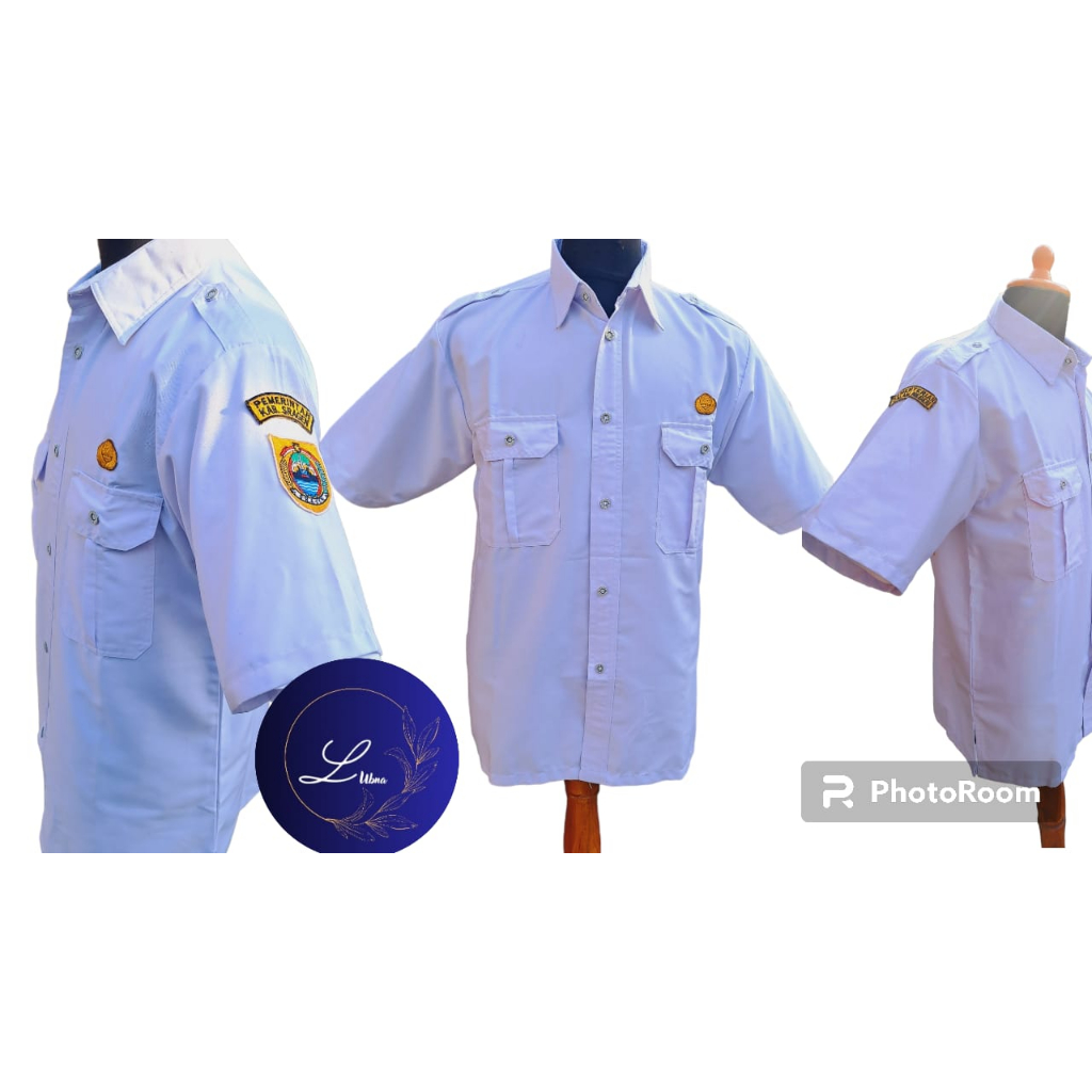 Jual BAJU SERAGAM PNS PRIA LENGAN PENDEK/ BAJU PDL PRIA LENGAN PENDEK ...