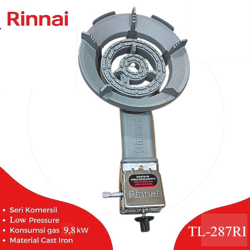 Jual Kompor gas komersil Rinnai TL-287 RI Kompor 1 tungku cor mawar | Shopee Indonesia