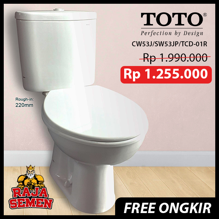 Jual CLOSET / KLOSET / TOILET DUDUK TOTO CW53J/SW53JP/TCD-01R | Shopee ...