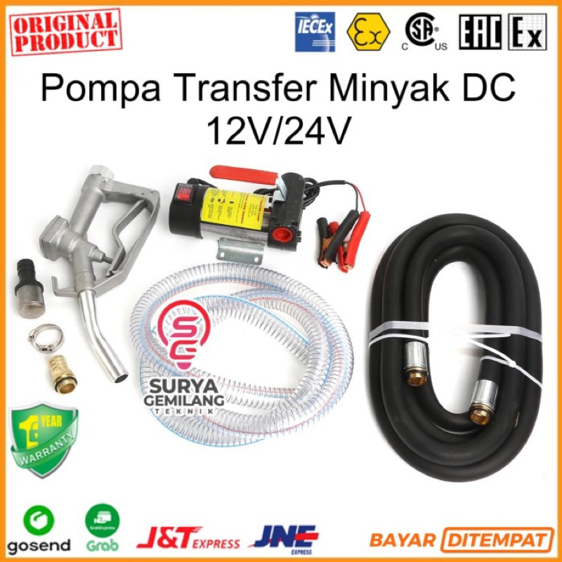 Jual Pompa Transfer Self-Priming Diesel Elektrik DC 12V Oli Minyak ...