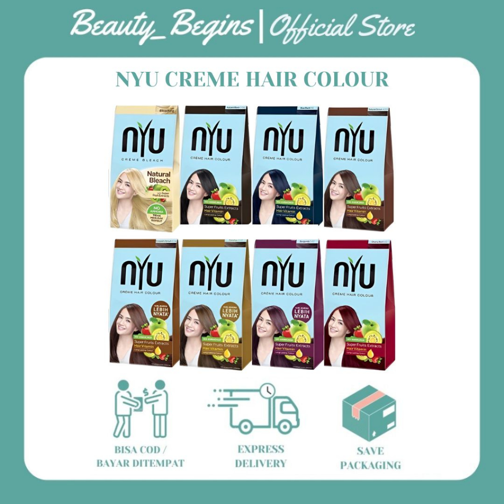Jual BB - [BPOM] NYU Creme Hair Colour Burgundy / NYU / Cat Rambut ...