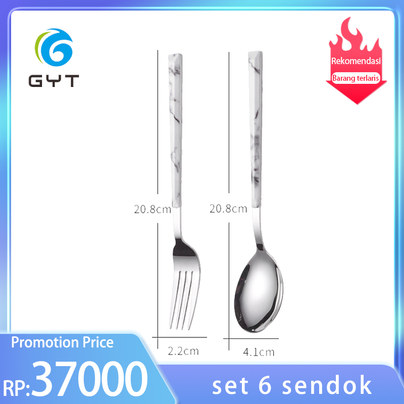 Jual GYT Sendok Makan tebal isi 6 pcs | Shopee Indonesia
